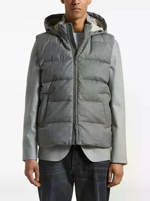 Peserico Hooded Quilted Gilet