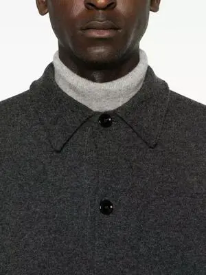 LARDINI Buttoned Patch-pocket Cardigan - Grey