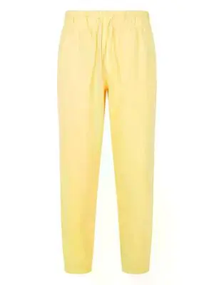NEW BALANCE Elastic-waistband Logo-patch Track Pants - Yellow