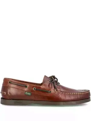 Paraboot Leather Boat Shoes - Brown