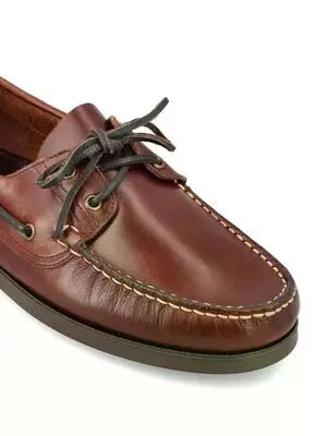 Paraboot Leather Boat Shoes - Brown