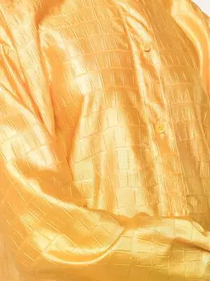 Sies Marjan Azra Crocodile-embossed Satin Shirt