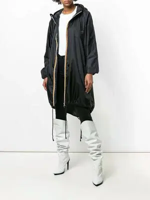 Faith Connexion X K-way Oversized Zipped Coat - Black