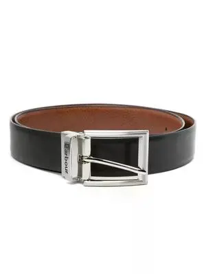 Barbour Fife Reversible Leather Belt - Black