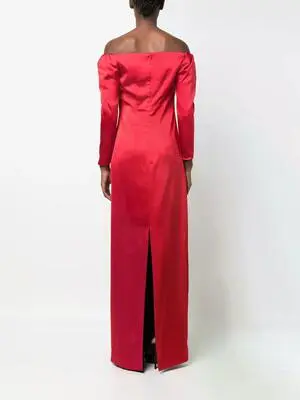 V:PM ATELIER Off-shoulder Long-sleeved Maxi Dress