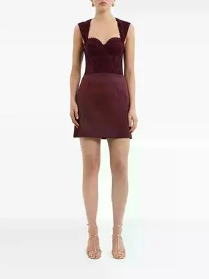 Rebecca Vallance Avalon Lace Bodice Mini Dress