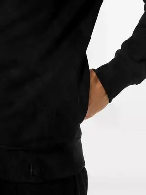 BILLIONAIRE Logo-print Zip-up Hoodie - Black