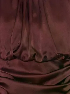 ROTATE BY BIRGER CHRISTENSEN Mock Neck Ruched Top