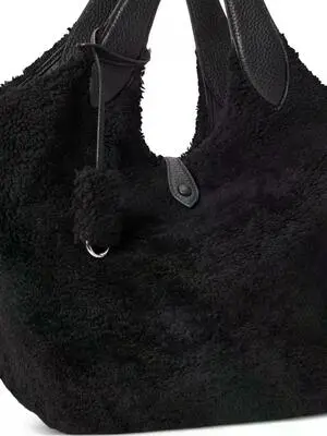 Polo Ralph Lauren Shearling Leather Tote Bag