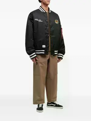 Alpha Industries Tiger Patch Bomber Jacket - Black