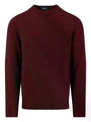 DRUMOHR Cashmere Crew Neck Sweater - Red