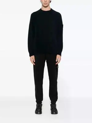 Stone Island Logo Patch Jumper - Blue