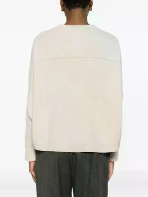 Dusan Oatmeal Crew Neck Long Sleeve Sweater
