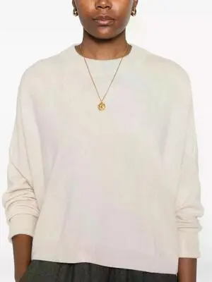Dusan Oatmeal Crew Neck Long Sleeve Sweater