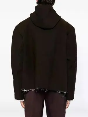 SONIA CARRASCO Hoodie With Raw-cut Hem