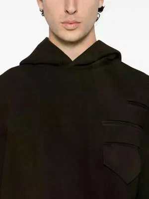 SONIA CARRASCO Hoodie With Raw-cut Hem