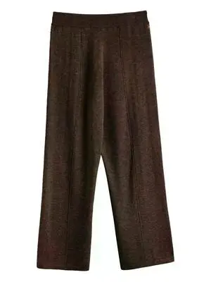 Chinti & Parker Wool Blend Wide-leg Trousers - Brown