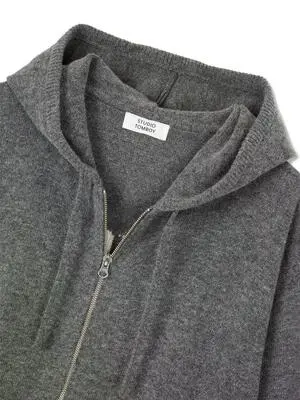 STUDIO TOMBOY Logo Embroidered Zip-up Hoodie