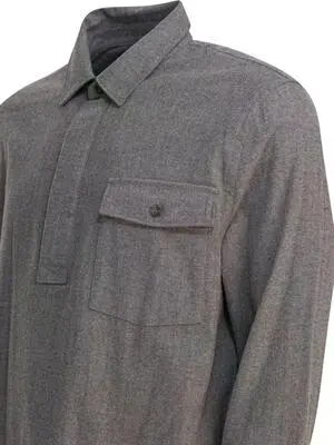 Vince Herringbone Pocket Polo Shirt