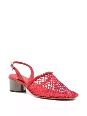 FERRAGAMO Sling-back Heeled Pumps - Red