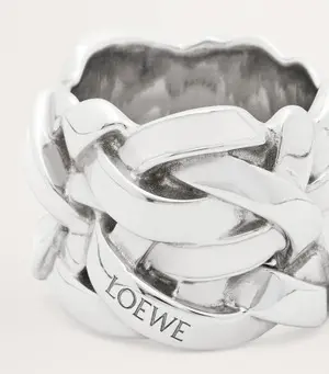 Loewe Sterling Woven Band Ring