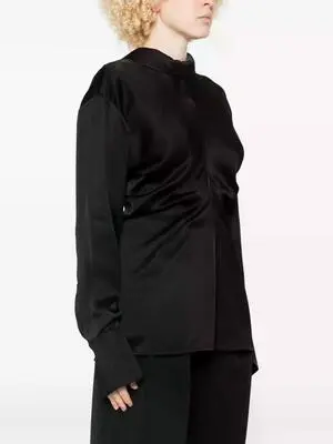 TOTEME Slouch Zip-front Draped Blouse