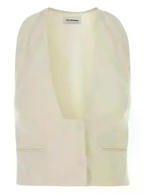 Andamane The Attico Gabardine Vest - Neutrals