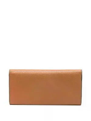 TOTEME T-lock Leather Wallet - Neutrals