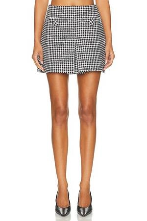 Marc Jacobs Gingham Tweed Mini Skirt - Black Multi