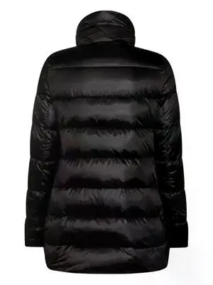 MOORER Padded Coat With High Collar And Zip Fastening