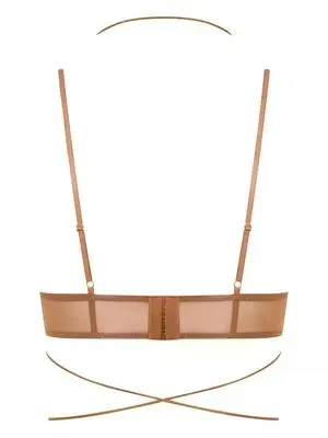MAISON CLOSE Balconette Tie-detail Bra