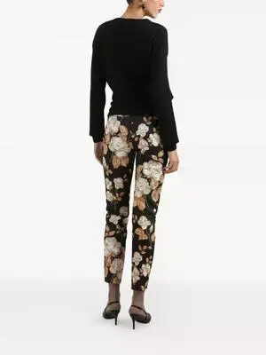 Dolce & Gabbana Rose Brocade Trousers