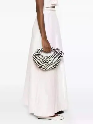 SIMONMILLER Zebra-print Knotted Bucket Bag