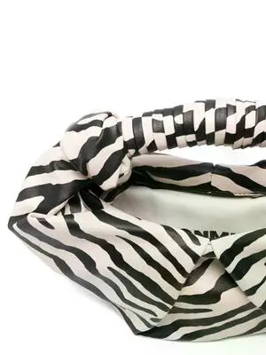 SIMONMILLER Zebra-print Knotted Bucket Bag