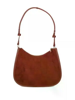 Moschino Checked Pattern Shoulder Bag With Gold-tone Logo
