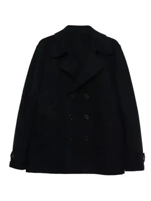 Harris Wharf London Double-breasted Wool Jacket - Blue