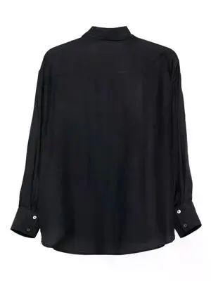 FRENKEN Button-down Shirt With Classic Collar And Curved Hem