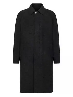 Harris Wharf London Raglan Sleeve Wool Coat - Blue