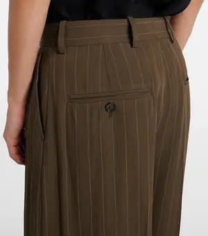 TOTEME Pinstripe Straight Leg Trousers