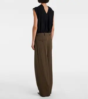 TOTEME Pinstripe Straight Leg Trousers