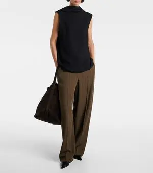 TOTEME Pinstripe Straight Leg Trousers