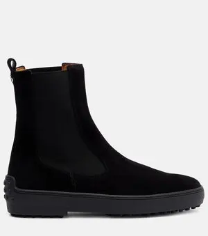 TOD'S Gommino Suede Ankle Boots