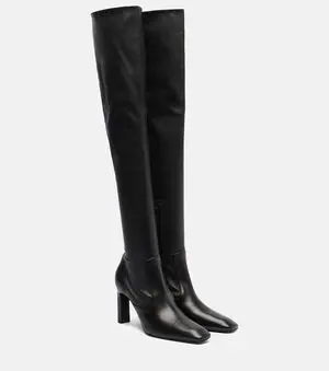 TOTEME Leather Over-the-knee Boots - Black