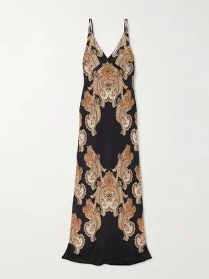 Veronica Beard Donelle Paisley-print Maxi Dress - Multi