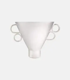 NATALIA CRIADO Vaso -plated Metal Vase - Silver