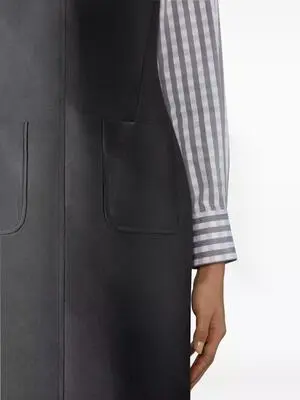 Thom Browne Square-neck Patch-pocket Dress