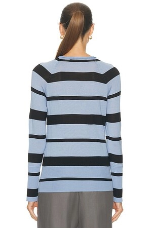 Proenza Schouler Striped Knit Top - Blue Multi