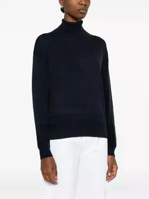 Eleventy Turtleneck Sweater With Ribbed Cuffs And Hem