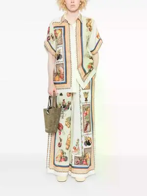 ALEMAIS Graphic-print Drawstring Trousers