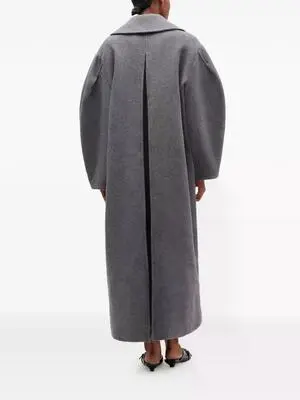 GANNI Balloon-sleeve Double-breasted Coat